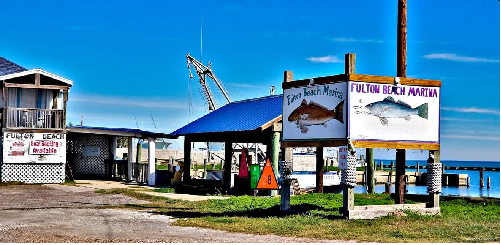 Rockport Texas Bait Stand Fulton Beach Marina - Fulton Texas