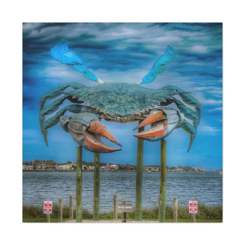 "The Big Blue Crab" Canvas Gallery Wraps | RockportFulton