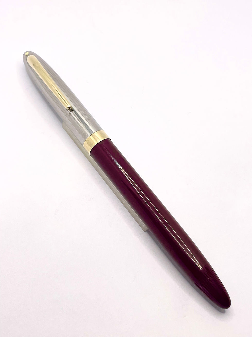 Sheaffer Snorkel Sentinel Fountain Pen - Burgundy | Alien Vintage Pens Sheaffer Snorkel Sentinel Fountain Pen - Burgundy | Alien Vintage Pens