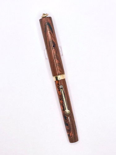 Waterman 52 1/2V Red Ripple - Ring Top | Alien Vintage Pens