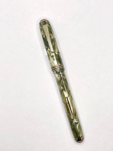 Onward "Royal Air Force" Silver-Green Fountain Pen | Alien Vintage Pens