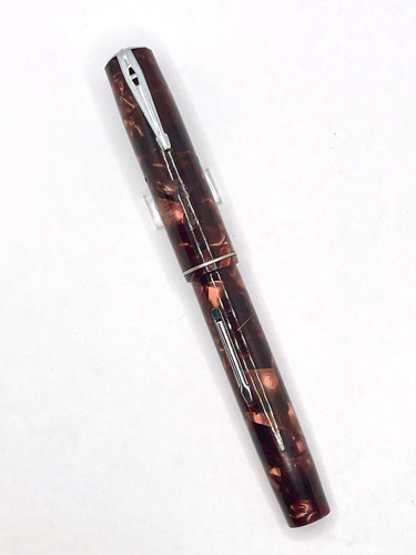 Waterman 3V Fountain Pen - Burgundy (Claret) Marble | Alien Vintage Pens