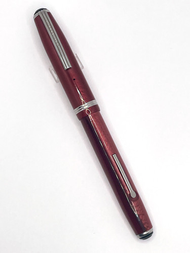 Esterbrook SJ Red Double Jewel Fountain Pen - 2668 Nib | Alien Vintage Pens