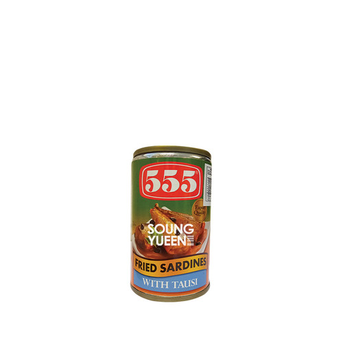 555 FRIED SARDINES WITH TAUSI 155G | soungyueen