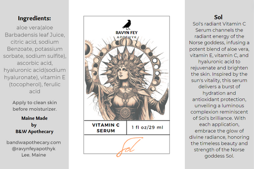 Sol Vitamin C Serum | B&W Apothecary