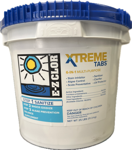 EZ CLOR XTREME TABS 25LBS | Kendall Pools