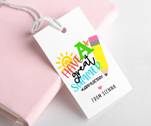 A+ Summer Gift Tag | Partybug