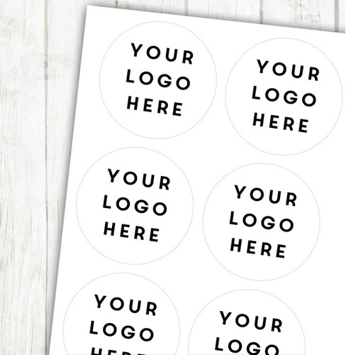 Logo Round Stickers | Partybug