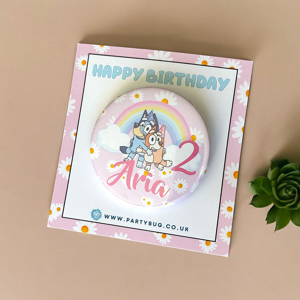 Bluey Birthday Badge | Partybug