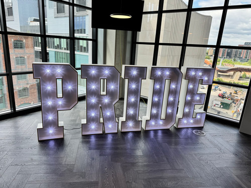 4ft led slimline letters | Kustom props uk