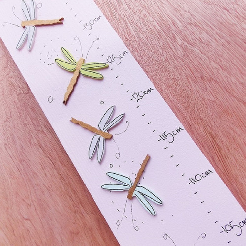 Personalised Dragonflies Height Chart | Hickory Dickory Designs