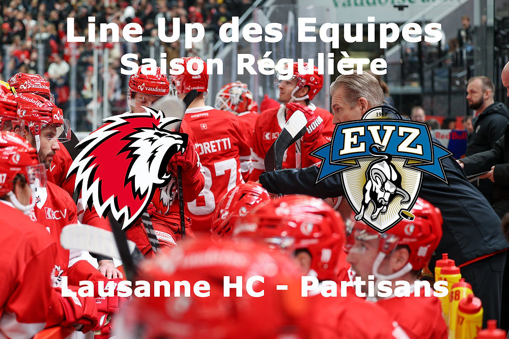 Line-Up Lausanne HC – EV Zug