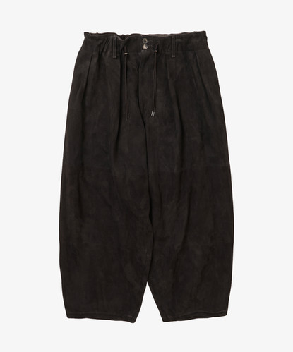 circular pants sheepskin black | Sillage
