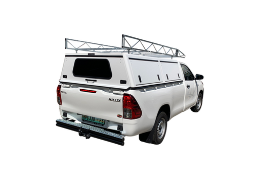 Mid Range Single Cab Canopy With Contractors Roof Rack | GZ Canopies