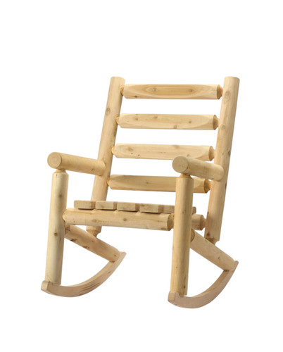 Georgian Bay Cedar Log Ladder Back Rocker | Cinnamon Cabin Co.