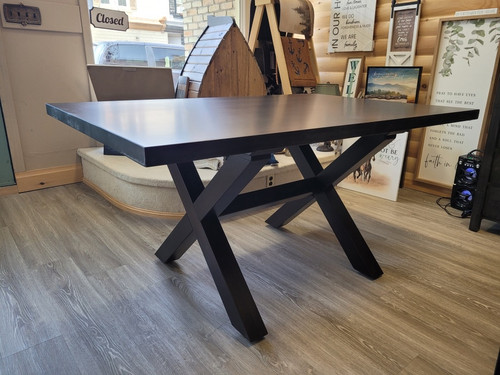 Arva Simple X-Base Table | Cinnamon Cabin Co.
