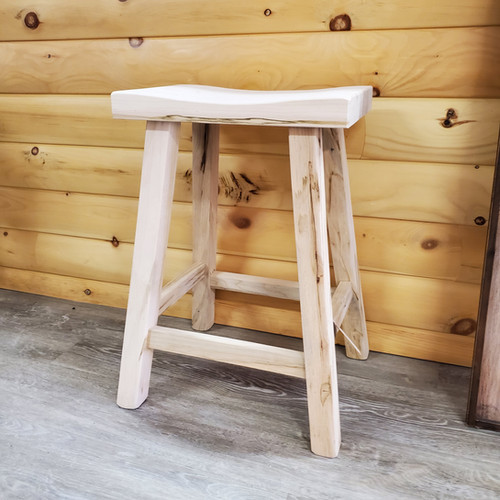24" Stratford Saddle Stool | Cinnamon Cabin Co.