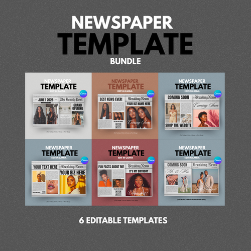 Newspaper Template (Bundle) | Project Beauty Brand