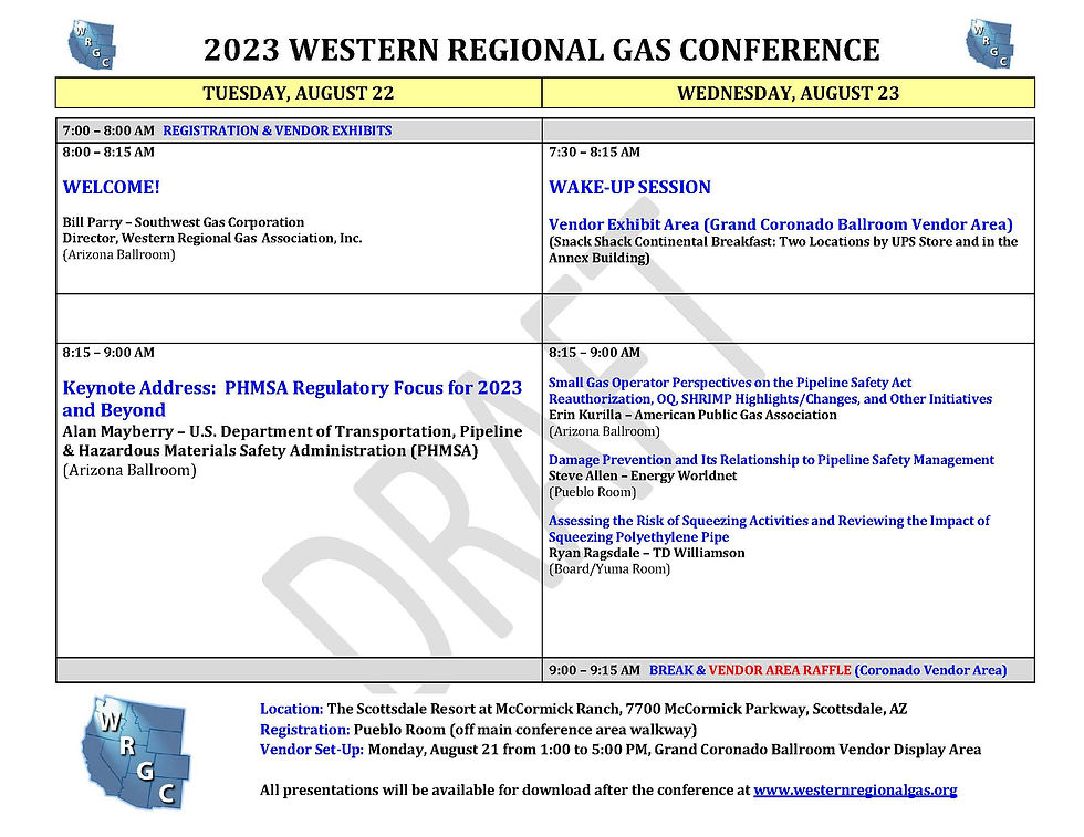 Agenda | WRGC