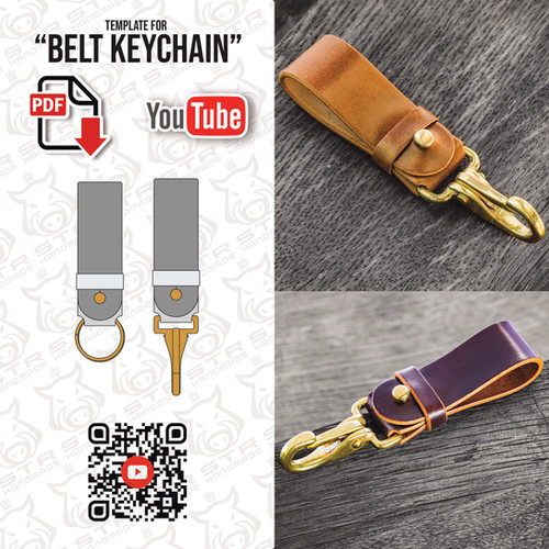 PDF Template Belt Loop Keychain | STR Handmade