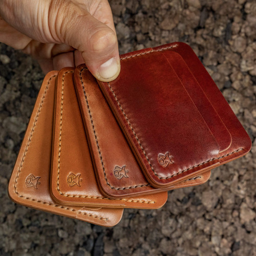 IN STOCK Card holder "Rift V2.1" ITALIAN SHELL CORDOVAN | STR Handmade