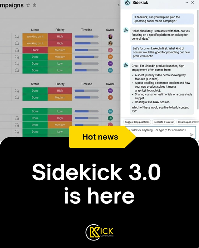 monday Sidekick 3.0: what changed and why it matters