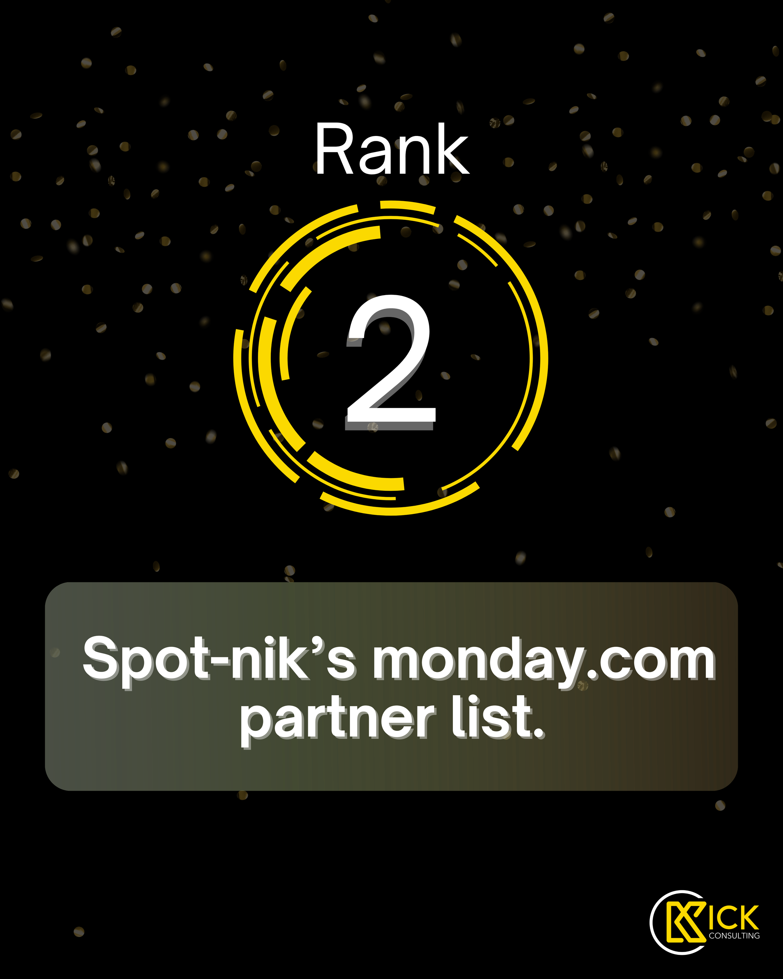 Kick Consulting ranked #2 monday.com partner by Spot-nik
