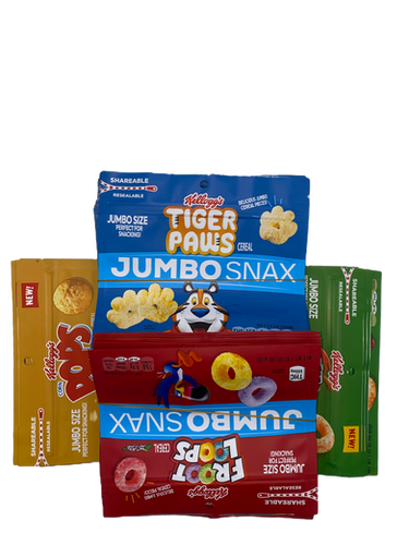 Cereal ( Jumbo Snax Selection ) Empty Mylar Bag Packaging | Bubbalot