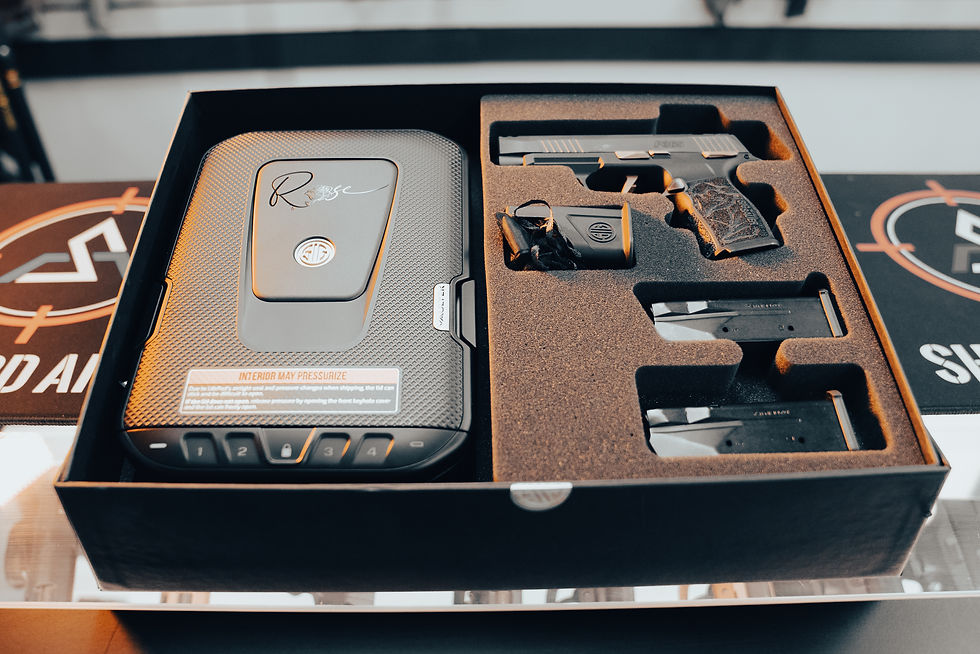 The Sig Sauer P365 Rose XL Comp 9mm 3.1" Bbl Pistol Kit w/Vaultek ...