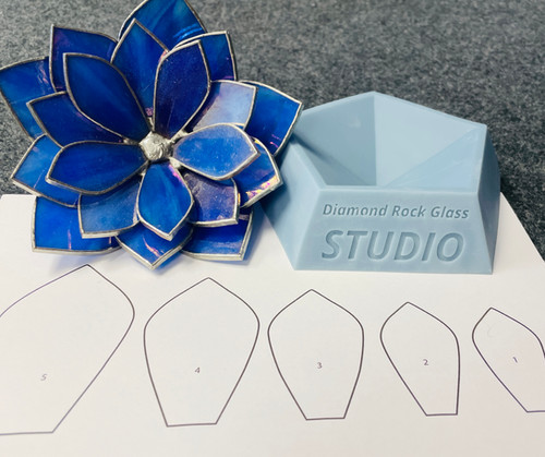 Pentagon Succulent Jig and Pattern A - no glass | Mysite