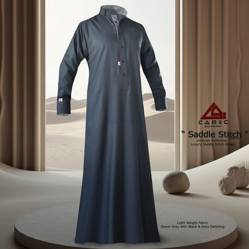 Plain Saddle Stitch - Storm Grey | CAMiiC