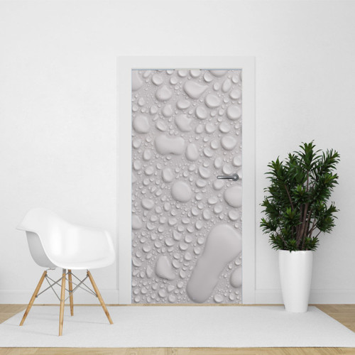 Water drop vinyl sticker door wrap | The Wrap Master