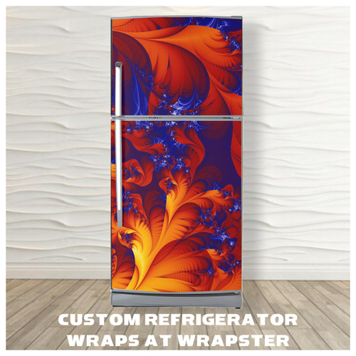 Wide axon sticker vinyl refrigerator wrap | The Wrap Master