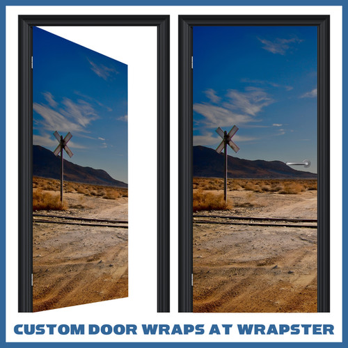 Barren land v2 vinyl sticker door wrap | The Wrap Master