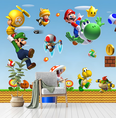 Mario v1 vinyl wall wrap | The Wrap Master