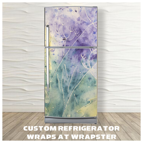 Abstract wonder vinyl sticker refrigerator wrap | The Wrap Master