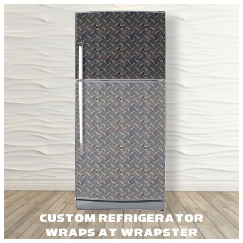 Metal vinyl sticker refrigerator wrap | The Wrap Master