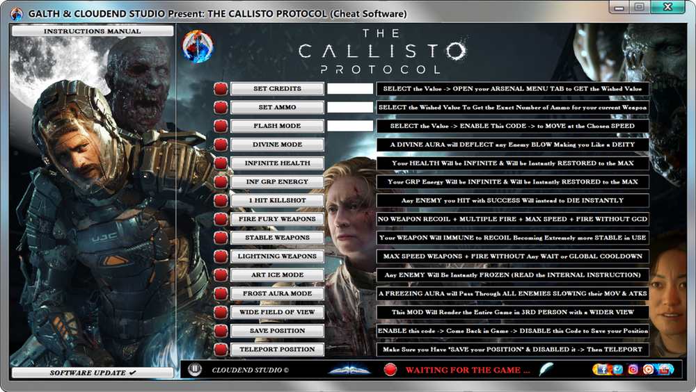 THE CALLISTO PROTOCOL CHEATS, TRAINER, MODS, CODES, CREDITS, HEALTH ... THE CALLISTO PROTOCOL CHEATS, TRAINER, MODS, CODES, CREDITS, HEALTH ...