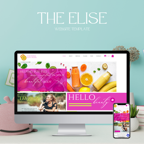 The Elise Website Template | Jessica Larson Designs