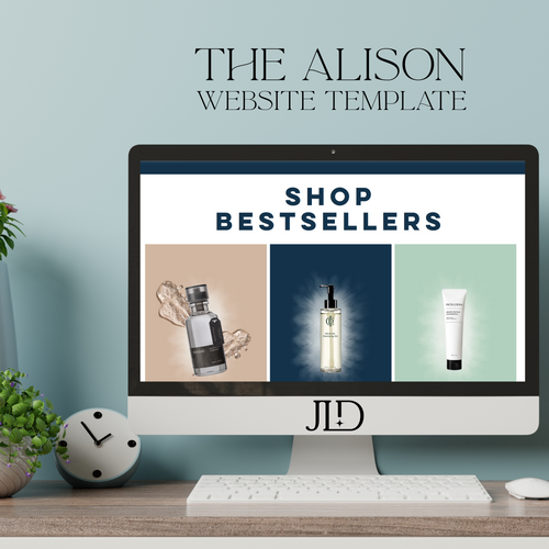 The Alison Website Template | Jessica Larson Designs