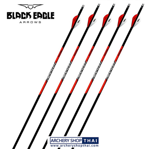 Black Eagle Carnivore .001 Carbon Arrow 6/pk | Archeryshopthai