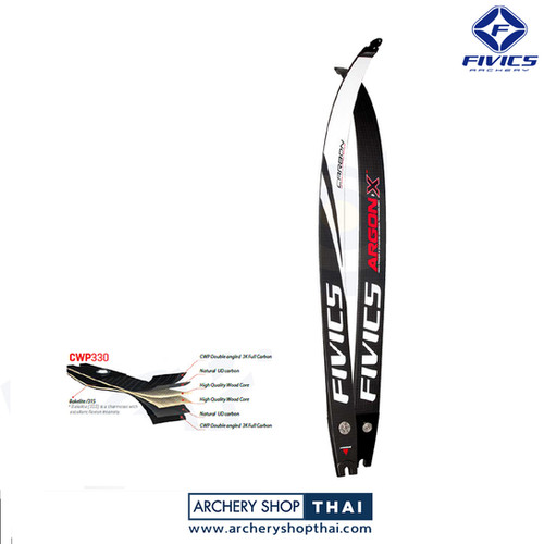 Fivics Argon X Carbon Wood Recurve Limbs | Archeryshopthai