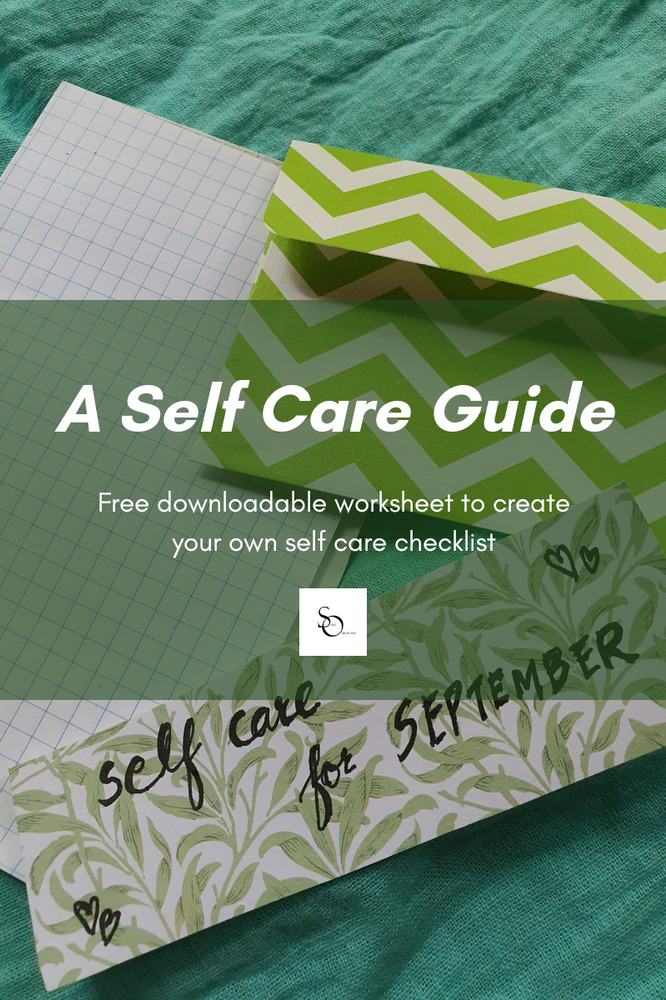 A self care guide and worksheet for September
