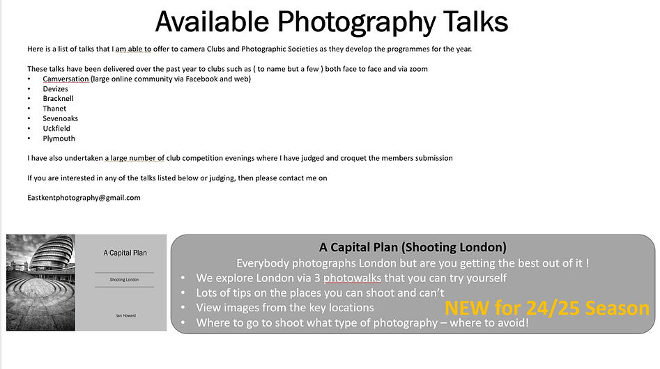 Photography Talks | Photography Lectures | Blog | LENSClof