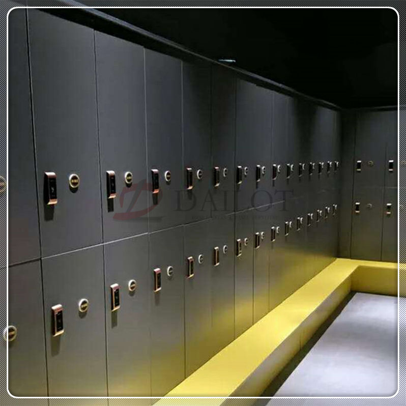 Grey Color Gym Lockers with bench | Dailot Furniture