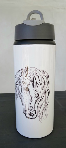 Water Bottle Head White Straw | Muggling Along