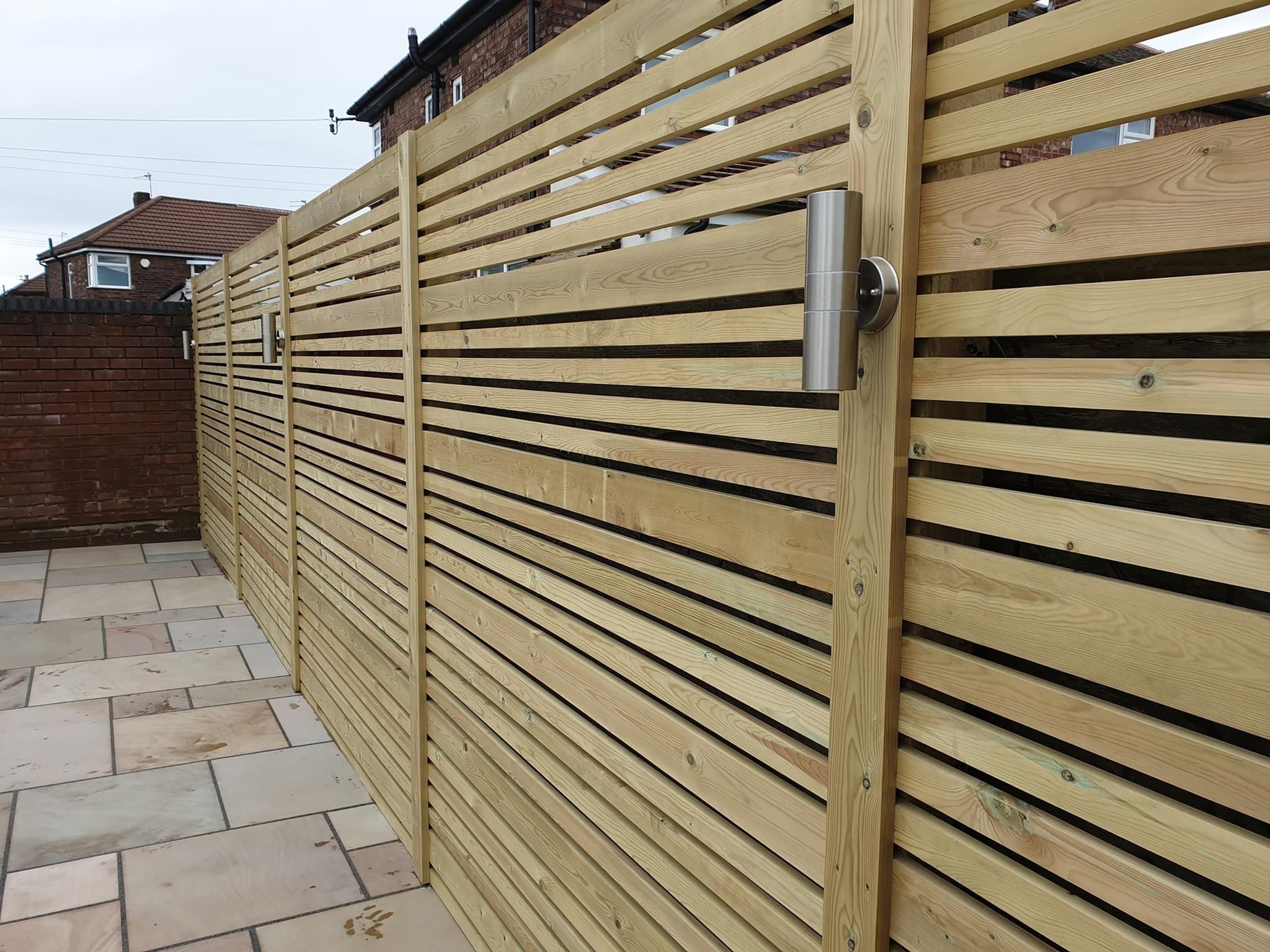 Contemporary Fence Panels are available at Rowswood Timber