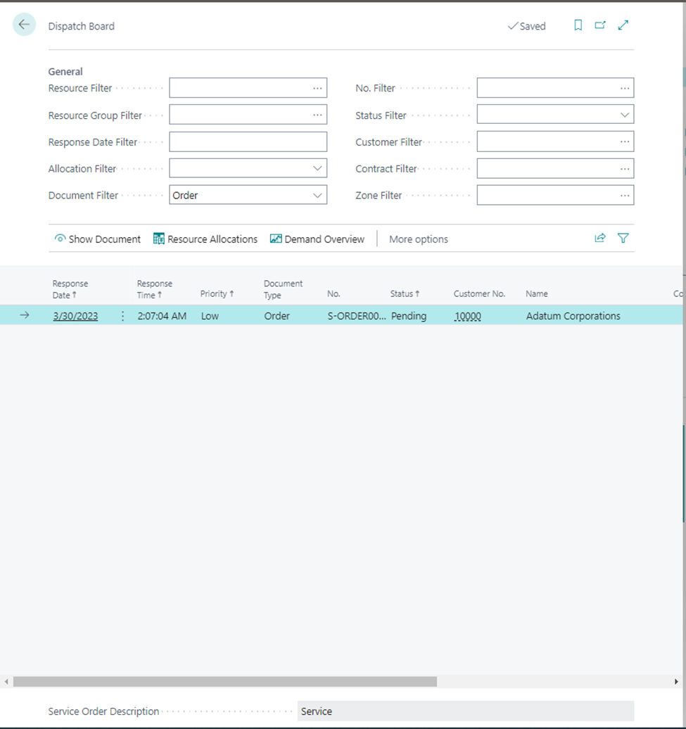 Service Management Module in Dynamics 365 Business Central