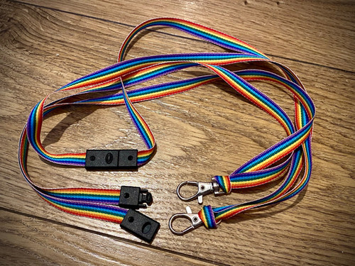 Lanyard type ribbons with metal hooks (pack of 5) | Crafty Farmwife