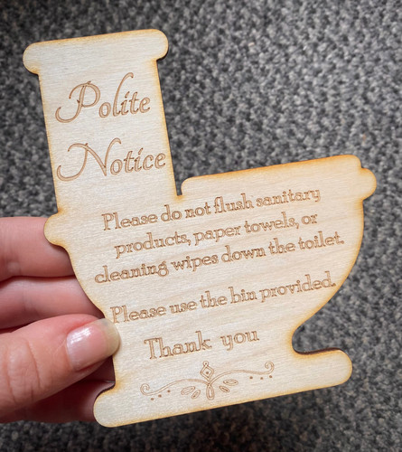 Toilet ‘Polite Notice’ Sign | Crafty Farmwife